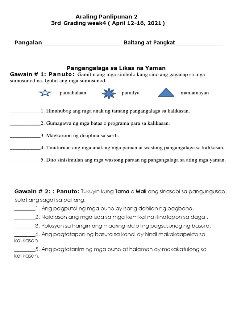 AP 3rd Grading Week4 | PDF