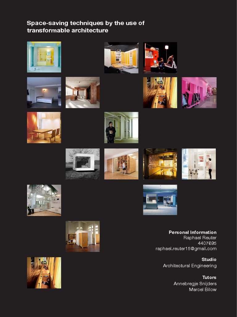 Transformable Architecture: A Study of Space-Saving Techniques Through Movable Designs | PDF ...
