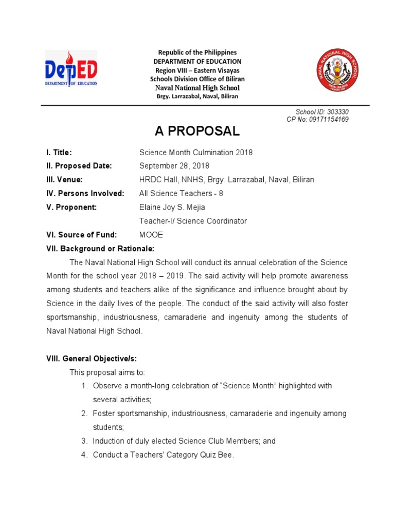 Proposal Science Month | PDF