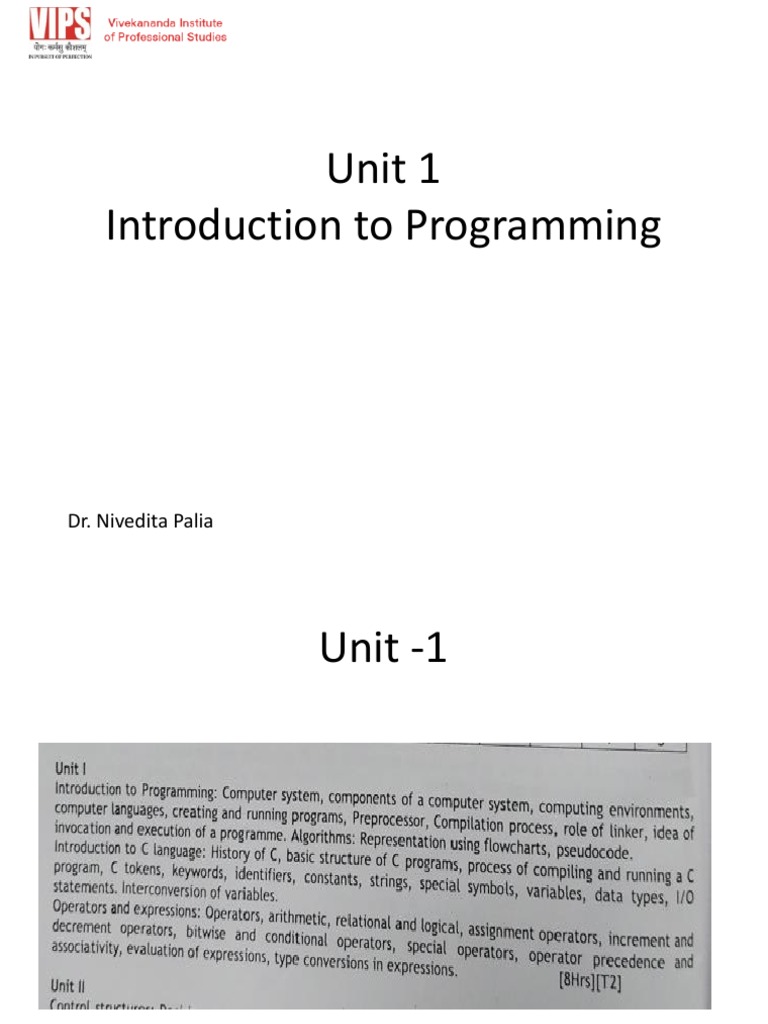 Unit 1 C Pdf Computer Data Storage Algorithms