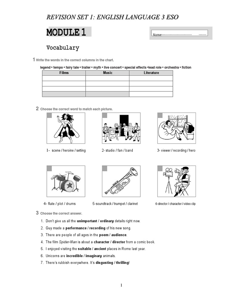 Revision Set 3 Eso | PDF | Cats
