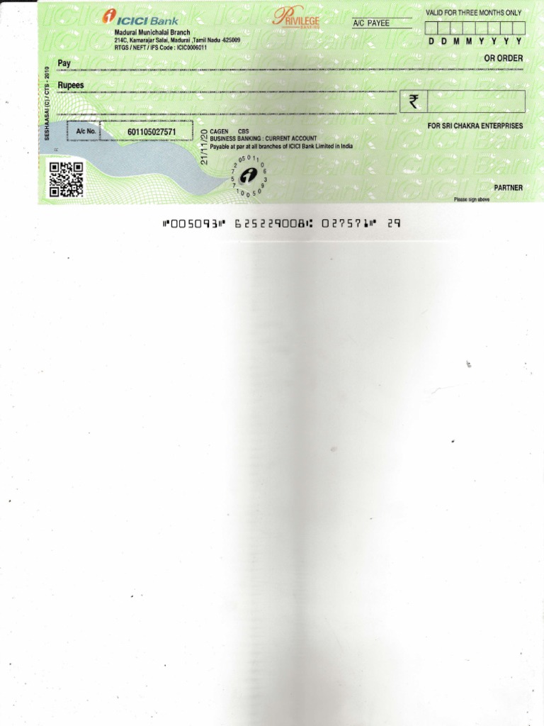 ICICI_SCE_CHQ_LEAF | PDF