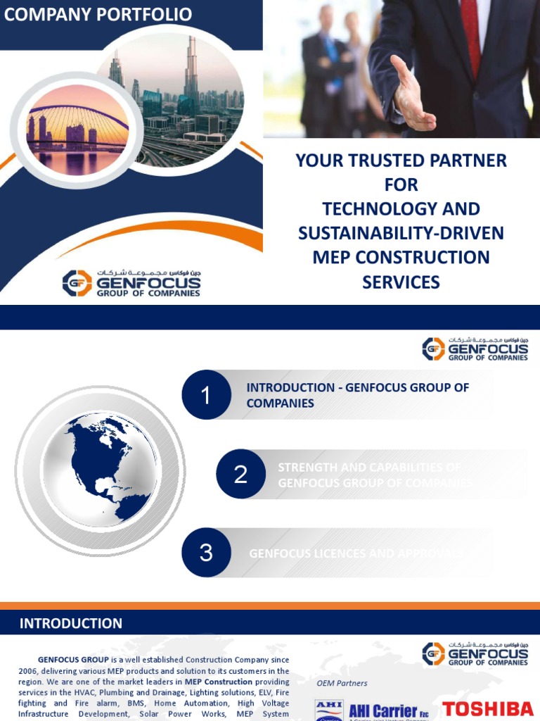 GENFOCUS COMPANY PORTFOLIO - Compressed | PDF | Duct (Flow) | Plumbing