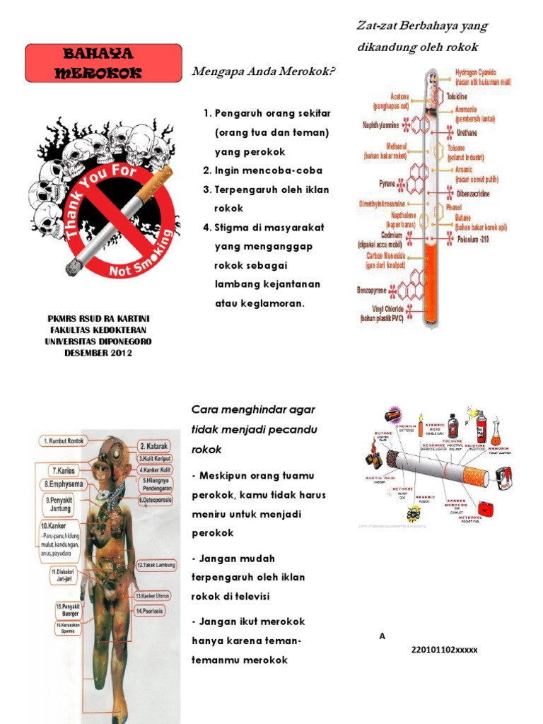 Leaflet Bahaya Rokok | PDF