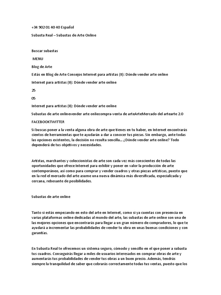 Documento | PDF | Internet | Subasta