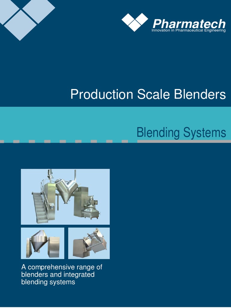 Production Blenders | PDF | Water | Blender