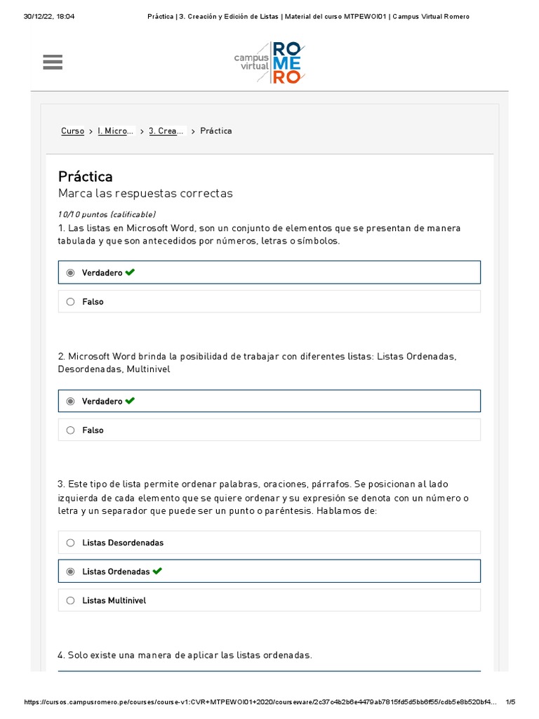 Práctica _ 3. Creación y Edición de Listas _ Material del curso ...