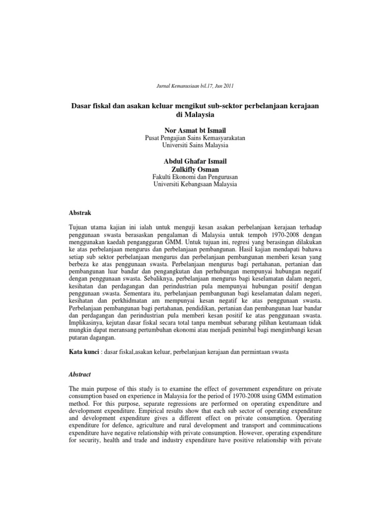 Jurnal Dasar Fiskal | PDF