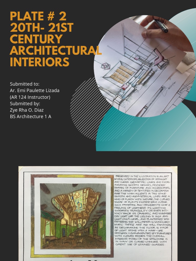 Plate # 2 20th - 21st CENTURY ARCHITECTURAL INTERIORS | PDF | Art