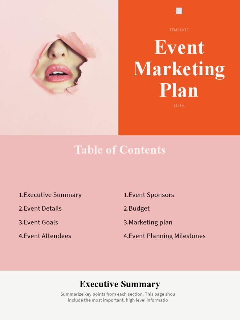 Event Marketing Plan Template | PDF | Marketing | Target Audience