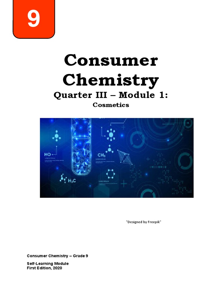 Consumer Chem Quarter 3 Week 1 2 | PDF | Cosmetics | Topical Medication