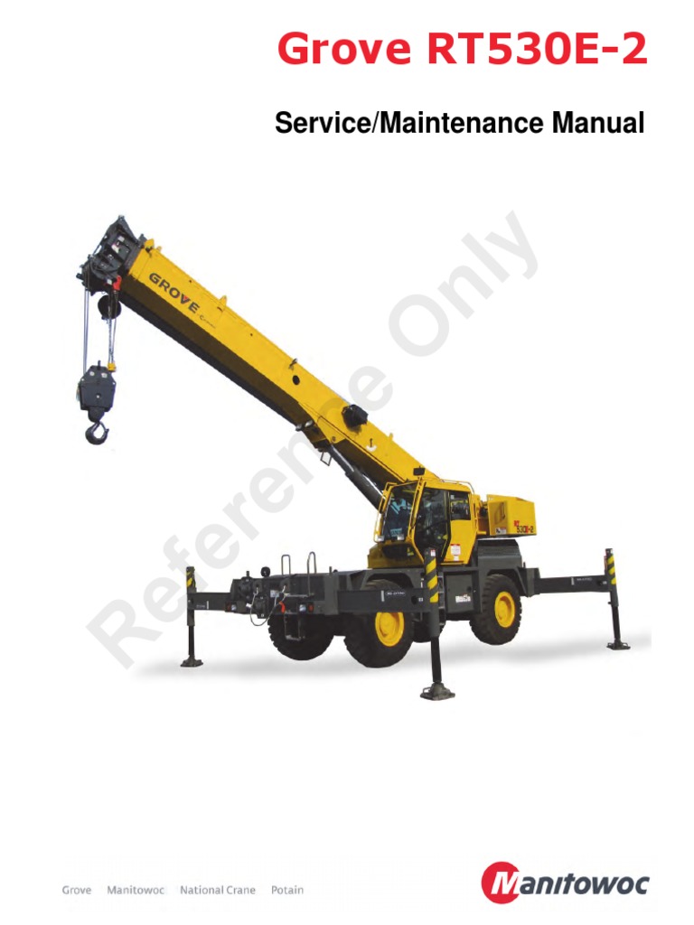 Grove Manitowoc Grua Rt530e | Download Free PDF | Crane (Machine) | Manufactured Goods