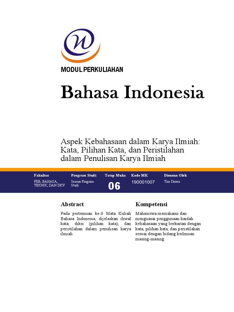 Modul Pertemuan - 6 | PDF