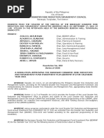 Barangay Disaster Risk Reduction & Management (BDRRM) Plan 2025 | PDF ...