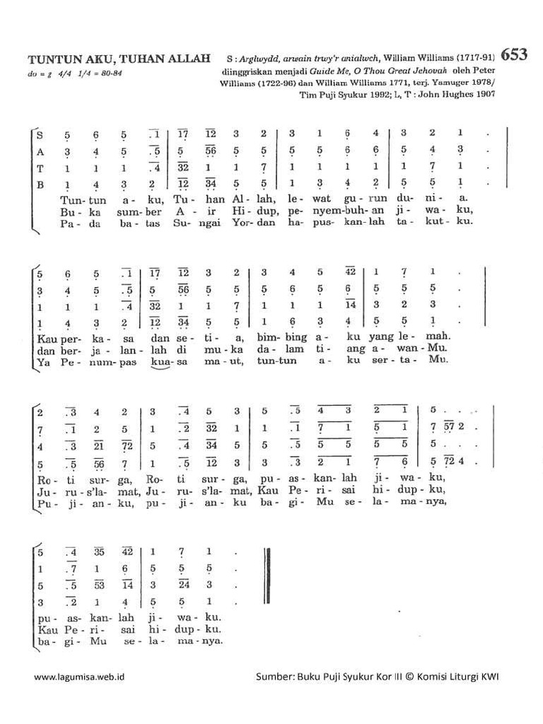 PS 653 Tuntun Aku Tuhan Allah | PDF