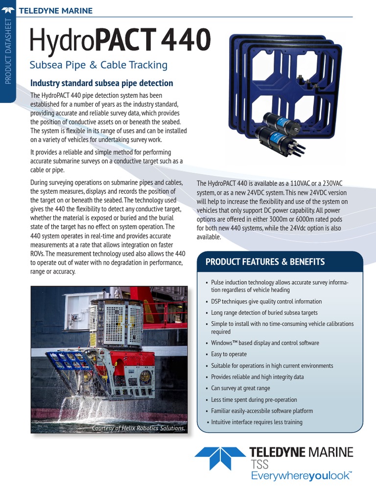 TSS HydroPACT 440 Product Leaflet PDF Electronics Manufactured Goods