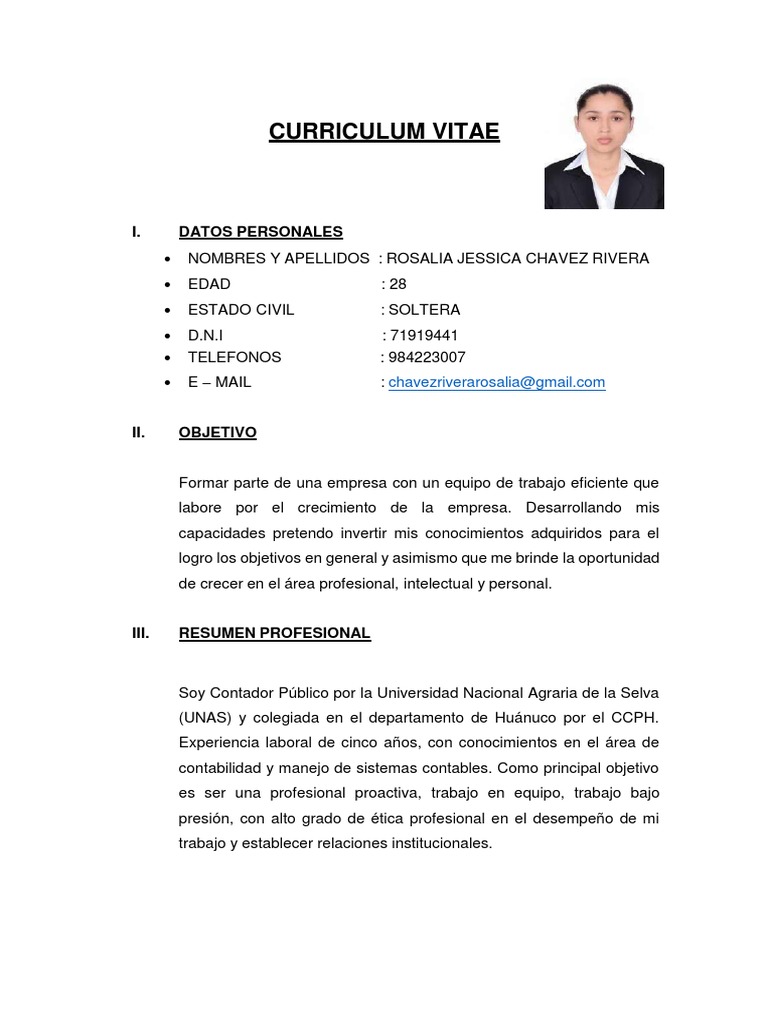 Curriculum | PDF | Contabilidad | Contador