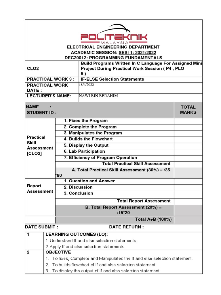 Practical Work 3 Dec20012 Muhammad Syahmi | PDF | Software Engineering ...