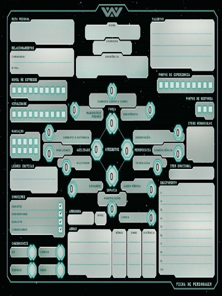 Alien RPG Ficha | PDF