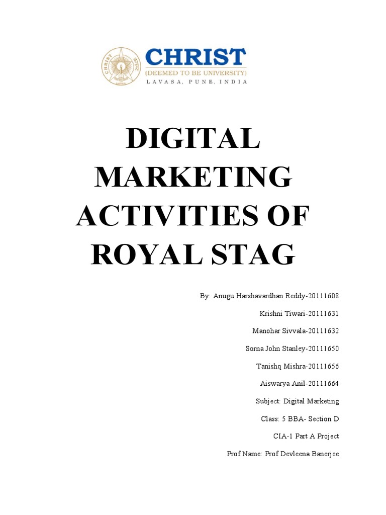 DM CIA 1 Part A | PDF | Promotion And Marketing Communications | Marketing