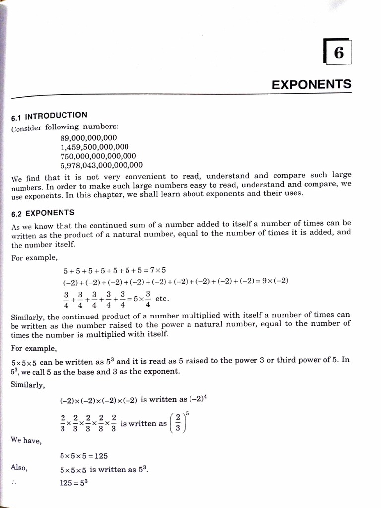 Exponents | PDF