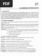 Algebraic Expressions Basics | PDF | Numbers | Abstract Algebra