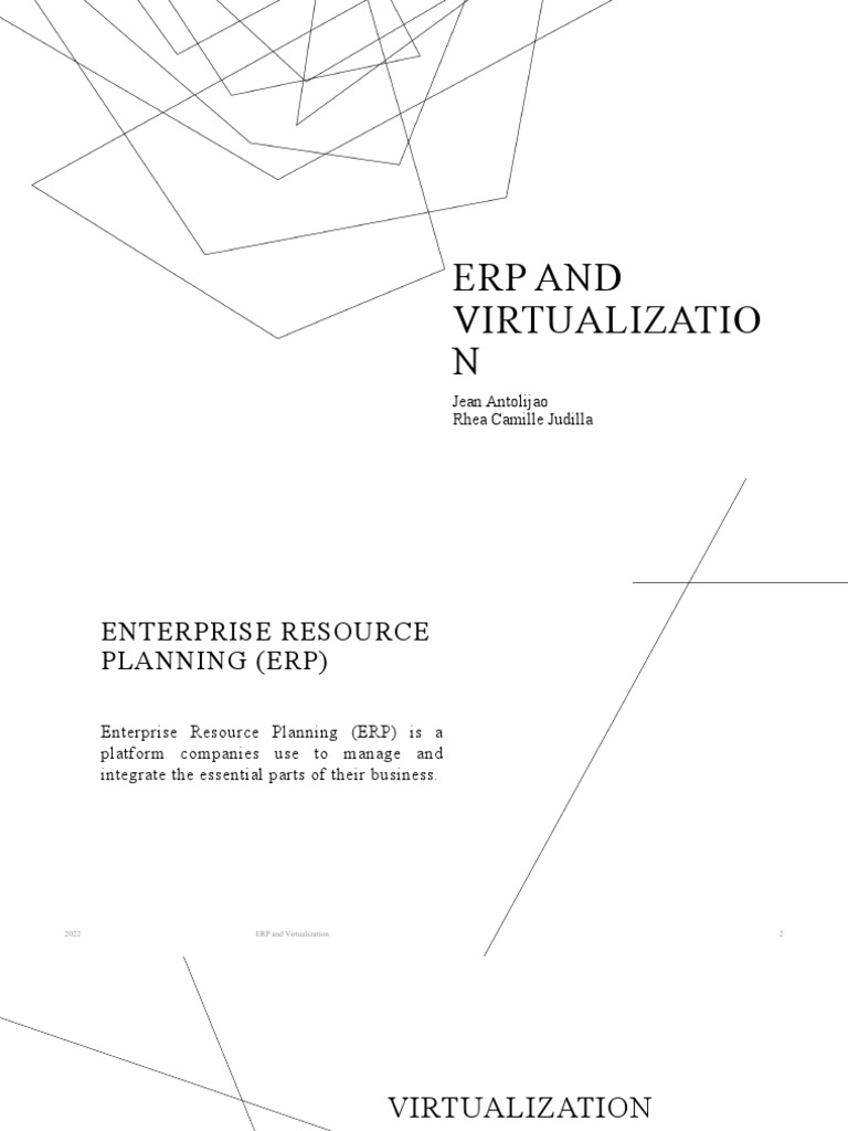 Erp And Virtualization Download Free Pdf Virtual Machine
