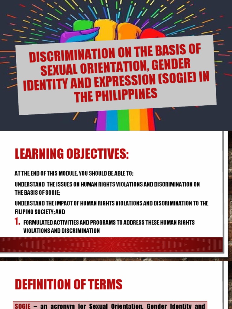 Discrimination On The Basis of Sogie in The Philippines | PDF