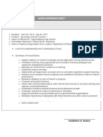 Record of Work Covered Template-2022 | PDF