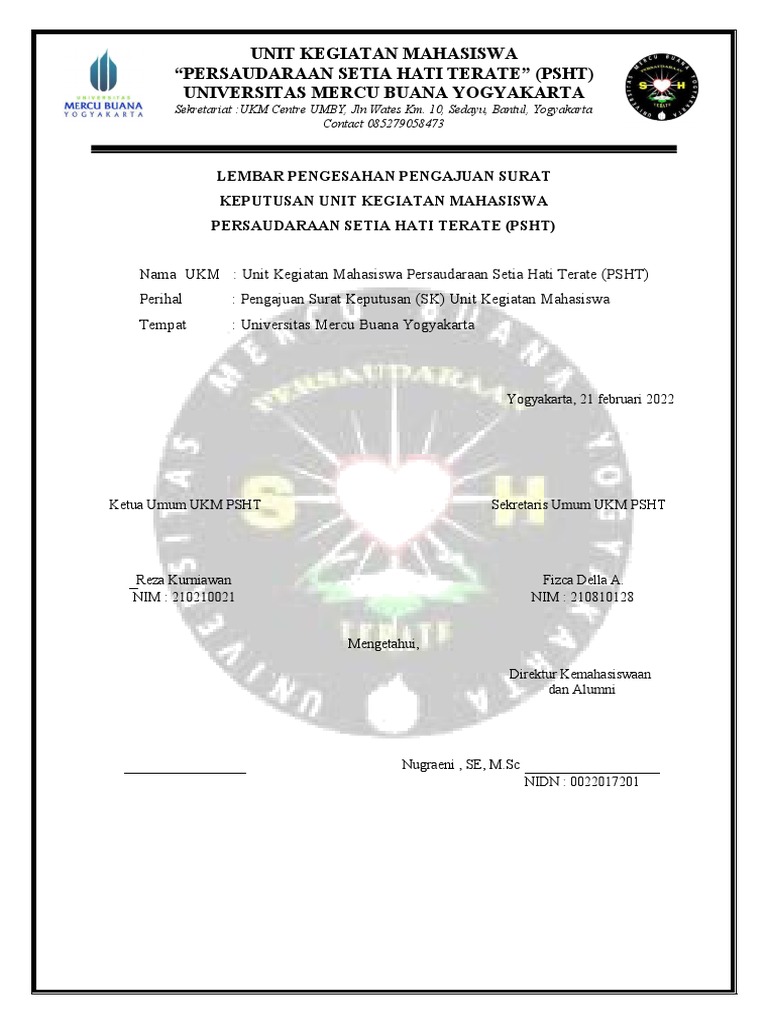 SK Ukm PSHT Umby 2021 | PDF