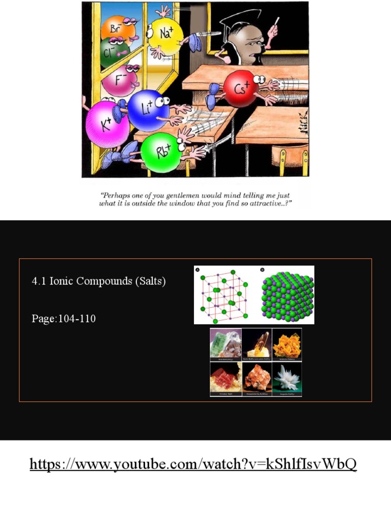 Ionic Compounds 4.1 | PDF | Ion | Ionic Bonding