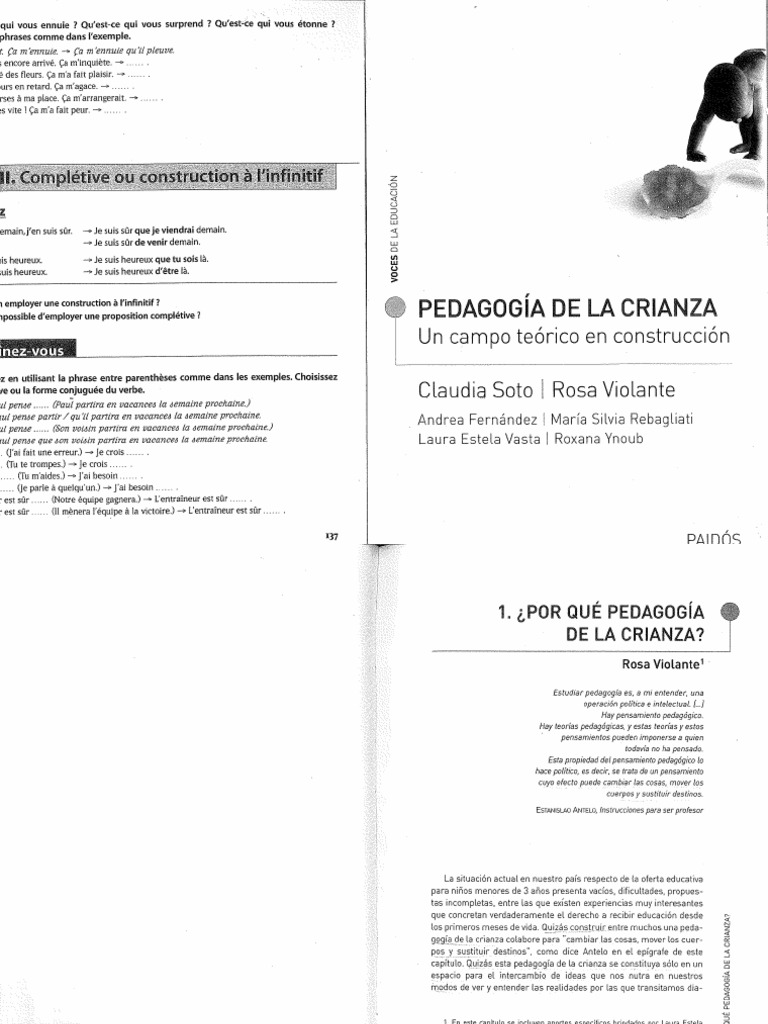 Pedagogia de La Crianza. Cap 1. Soto y Violante. | PDF