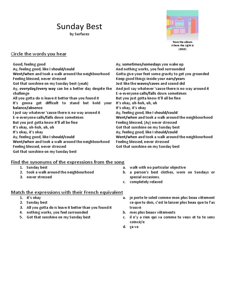 Sunday Best Surfaces | PDF