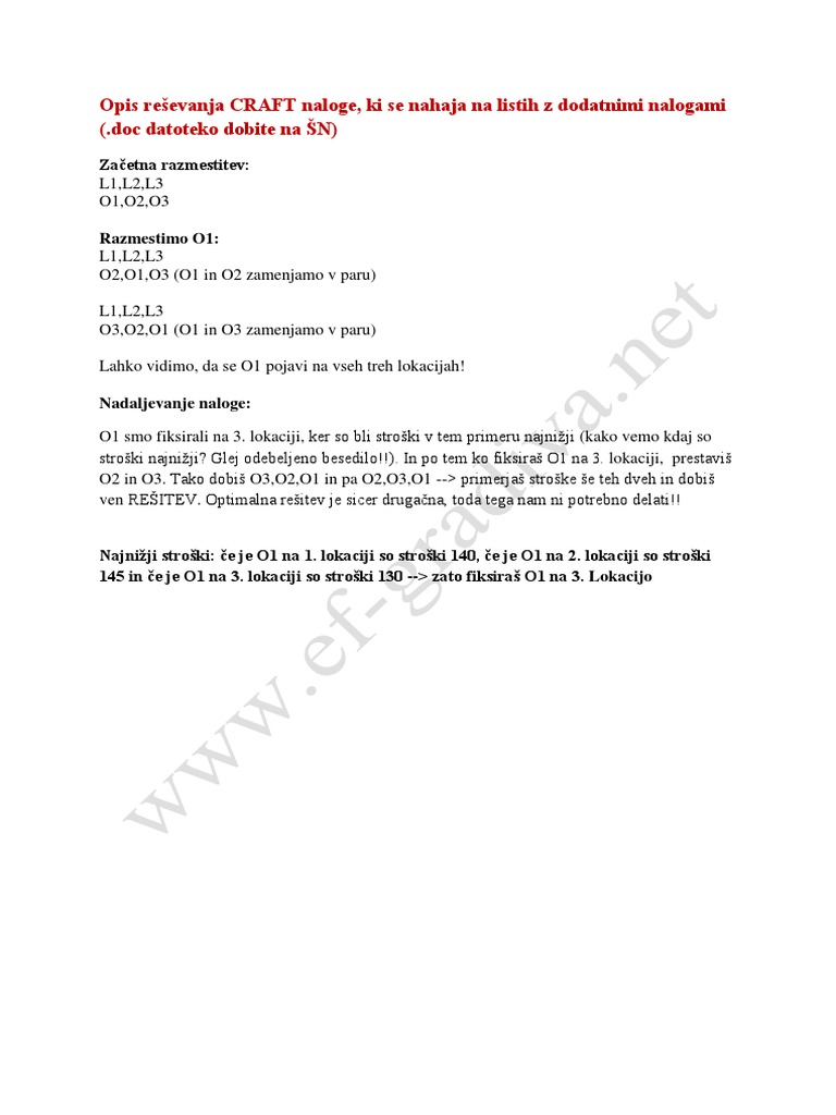 MP Kako Resujemo CRAFT Naloge | PDF