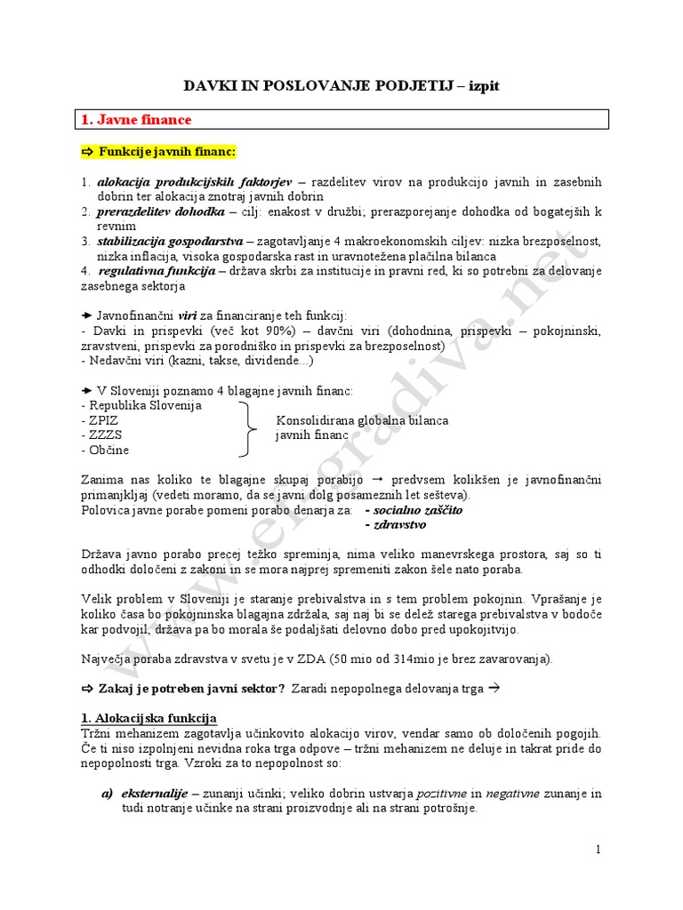 DPP Zapiski Za Izpit 2014 | PDF