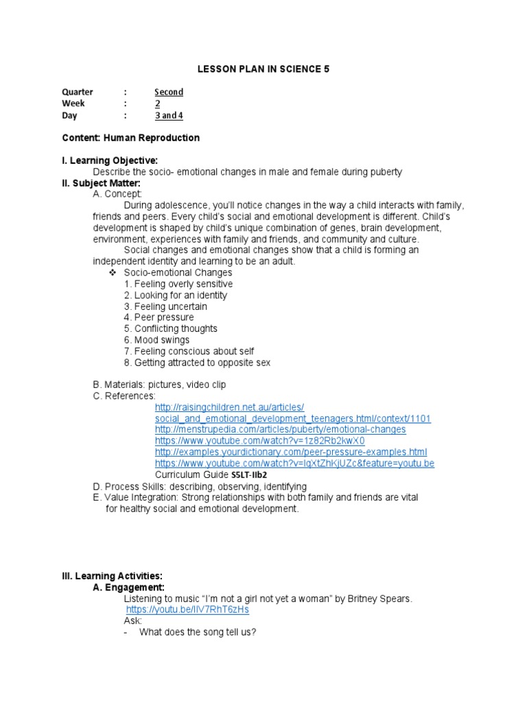 Lesson Plan in Science 1 | PDF | Learning | Psychological Concepts