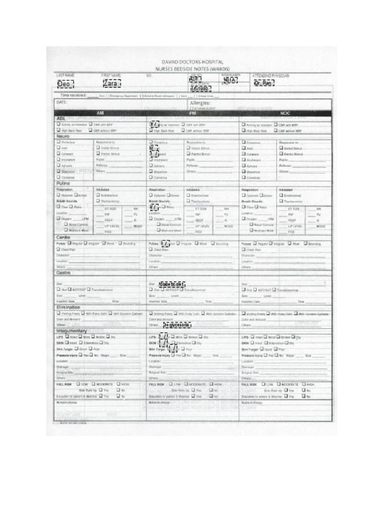 Nurses Bedside Notes | PDF