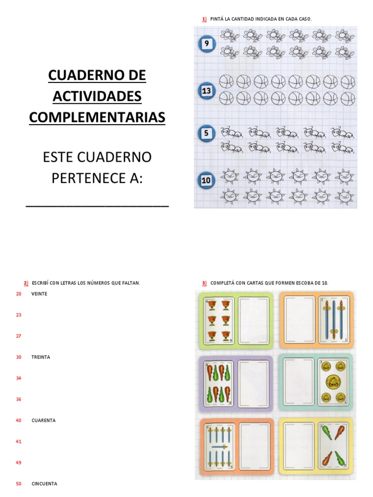 MATE - Cuaderno de Actividades Complementarias | PDF