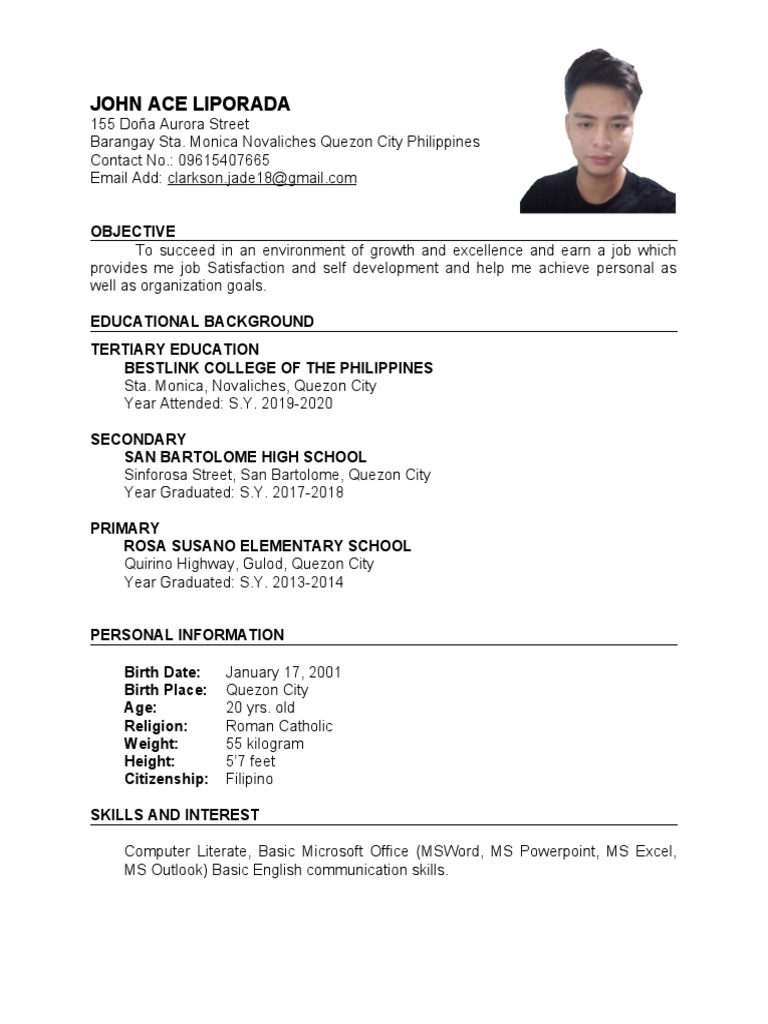 John Ace Lipo Rada | PDF