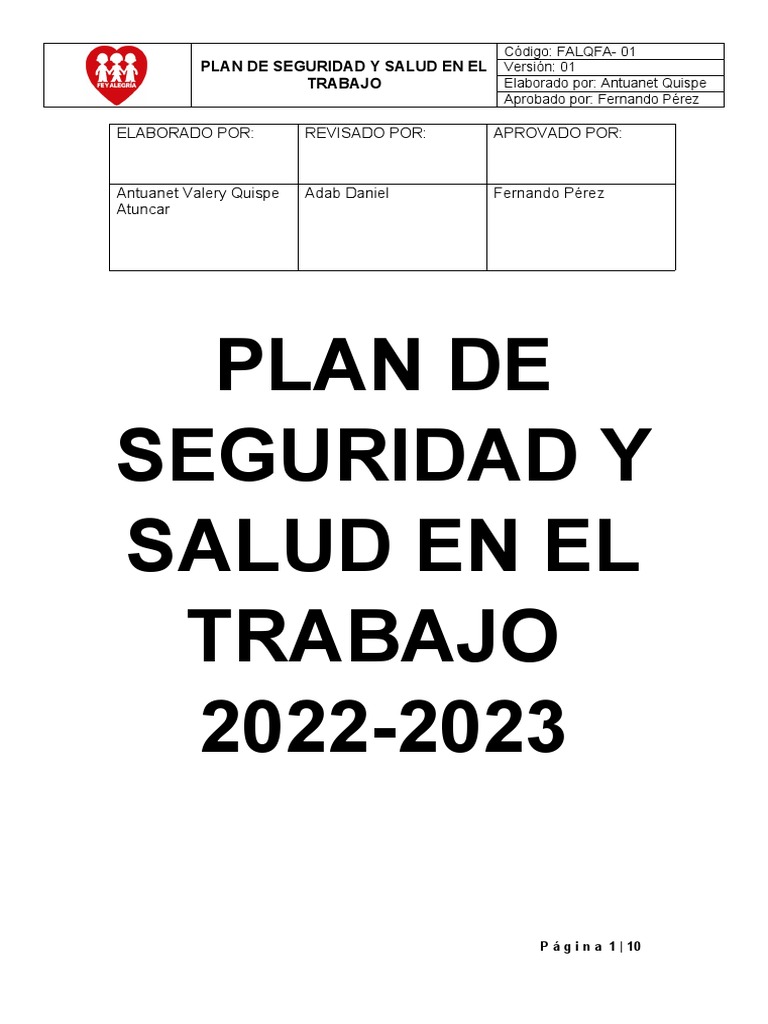 Plan de sst-1 | PDF | Seguridad y salud ocupacional | La seguridad