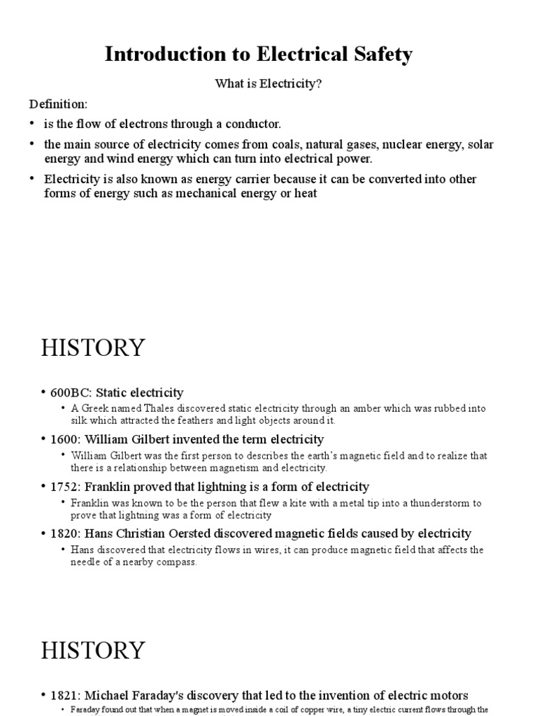 Introduction To Electrical Safety | Download Free PDF | Electrical ...