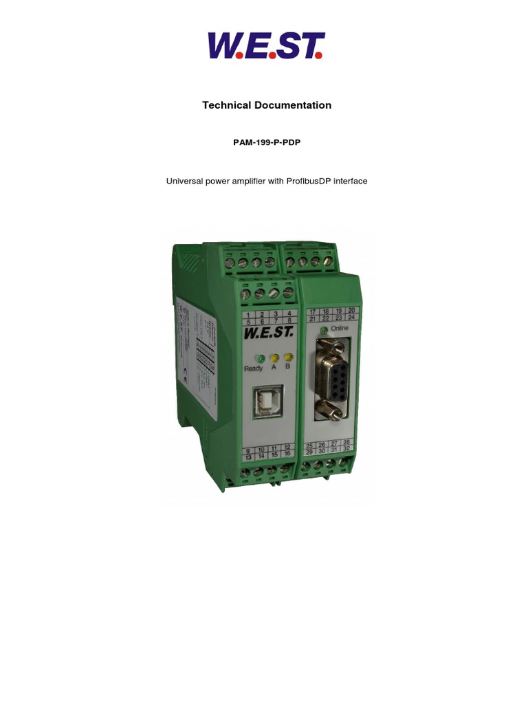 Power Amplifier With Profibus Eng 503366 | PDF | Amplifier | Power Supply