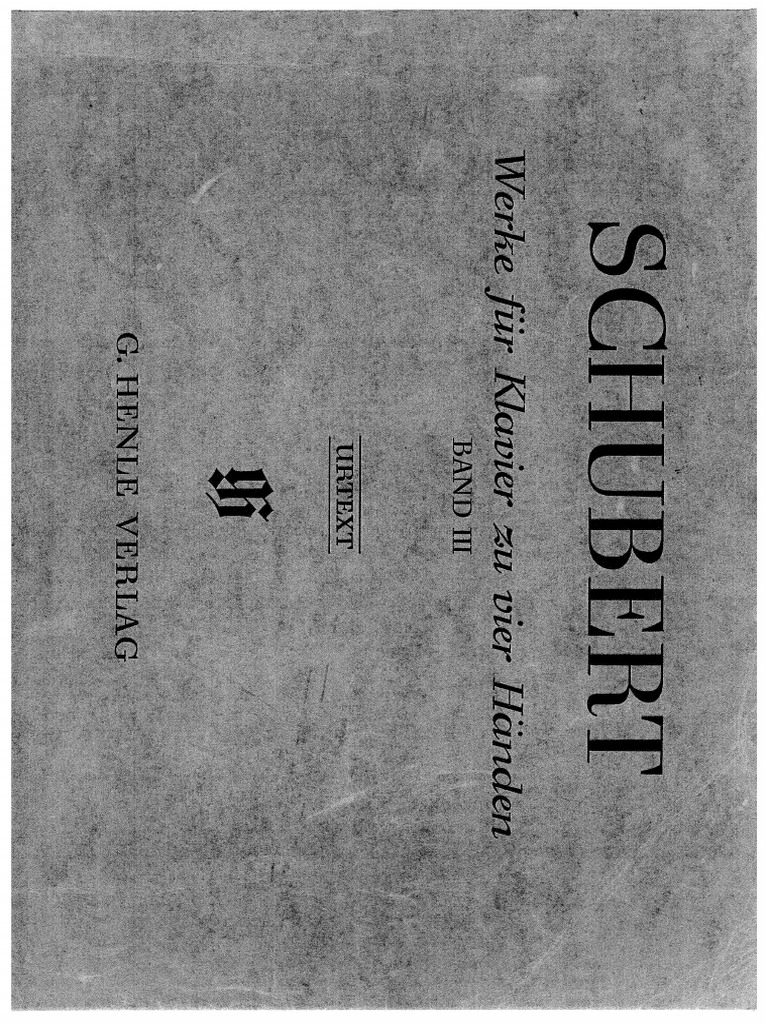 Schubert - Rondo - PF A 4 Mani - G.henle | PDF