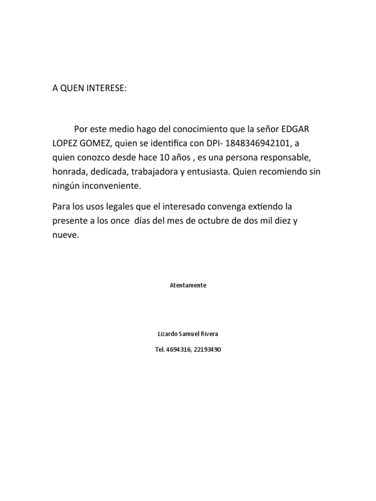 A Quen Interese 1 | PDF