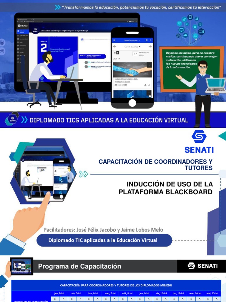 Programa de Capacitación de Uso de La Plataforma Blackboard | PDF ...
