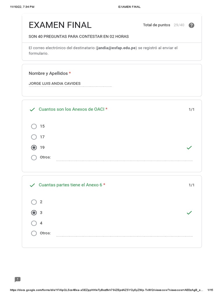 Examen Final Dgac | PDF
