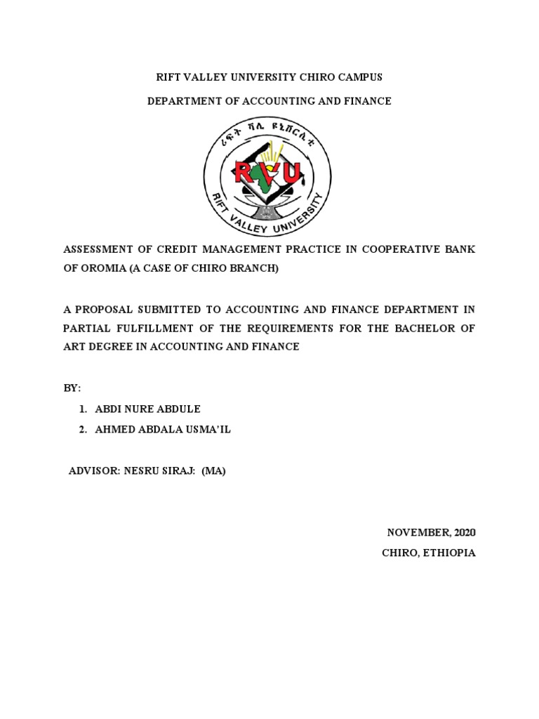 PROPOSAL | PDF | Finance & Money Management | Credit