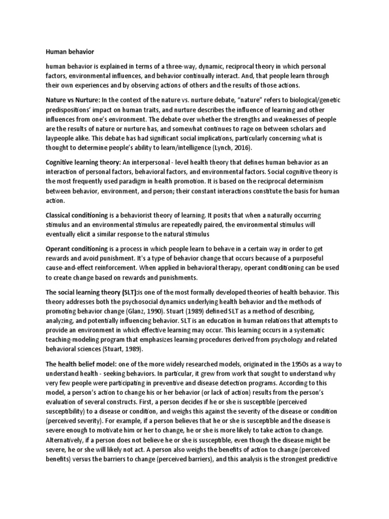 Human Behavior | PDF | Behavior | Attitude (Psychology)