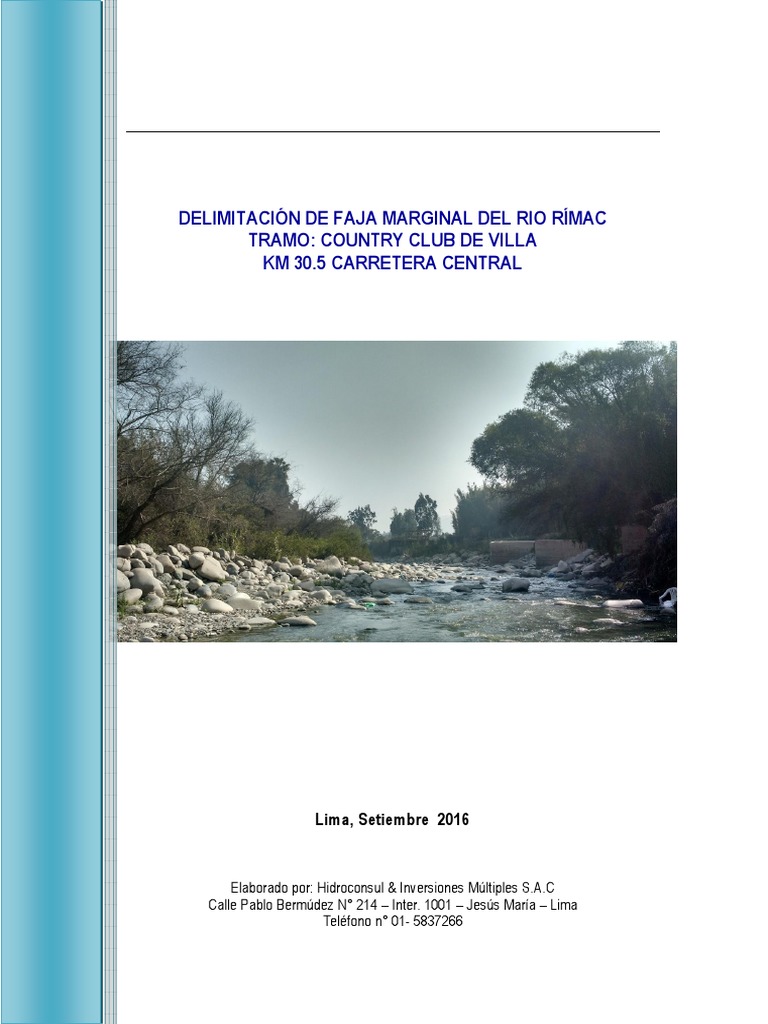 Faja Marginal Rio Rimac 2016 VERSION FINAL | PDF | Río | Topografía