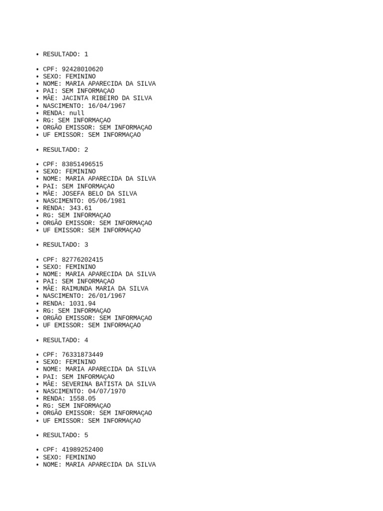 Maria Aparecida Da Silva | PDF
